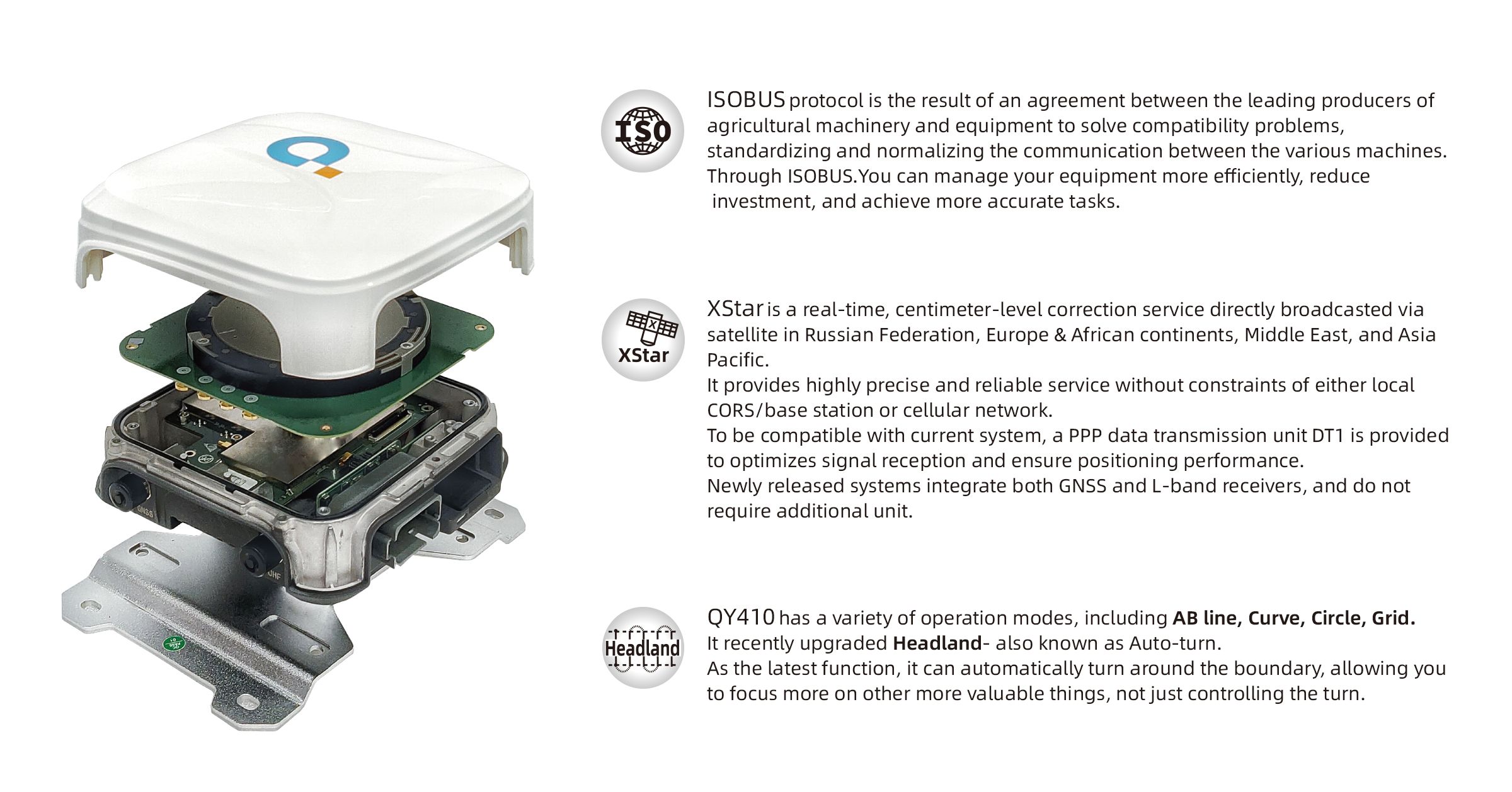 QY410—GNSS Agricultural Machinery Automatic Driving System